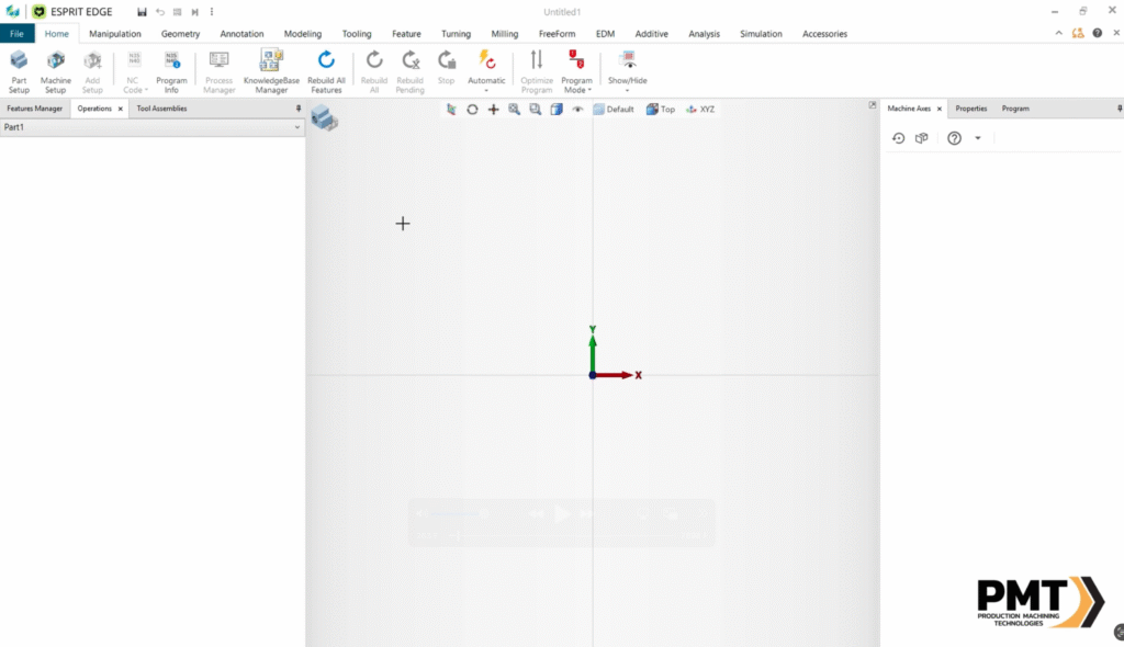 Setting Up a Rotary Table in ESPRIT: A Step-by-Step Guide