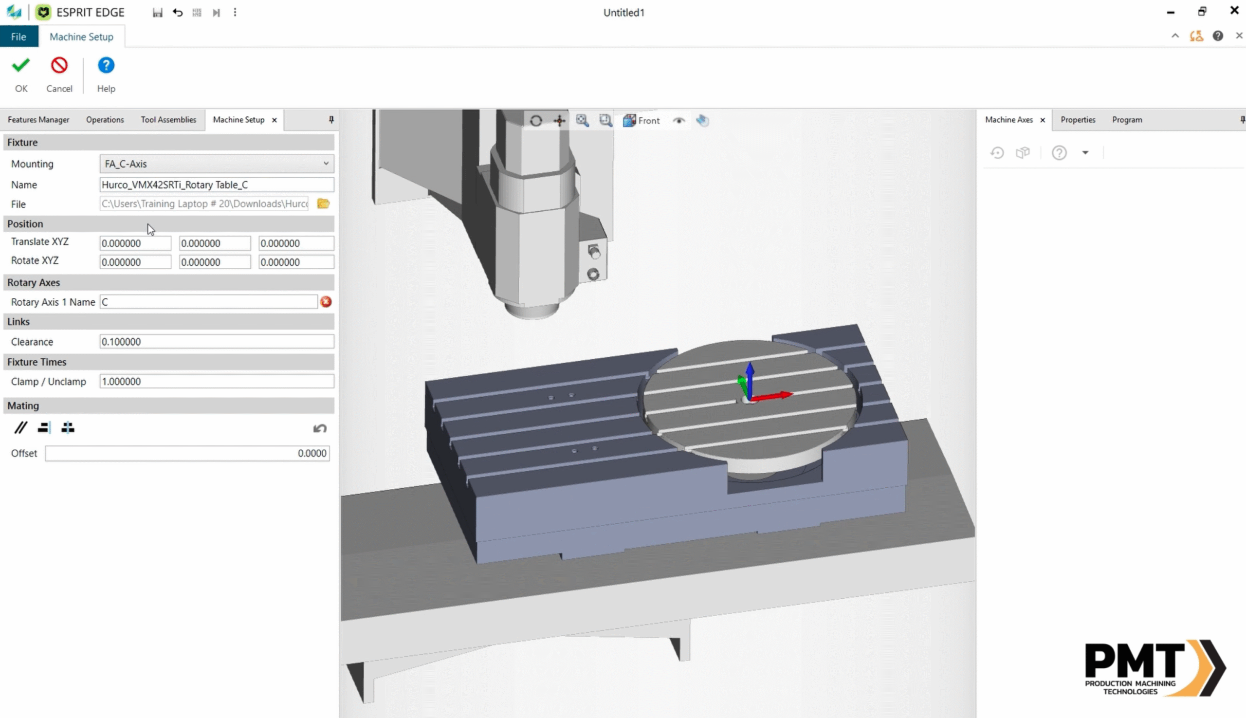 Setting Up a Rotary Table in ESPRIT: A Step-by-Step Guide – Production ...